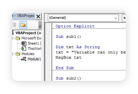VBA Excel Course | In-Person VBA Training | Excel Dimensions